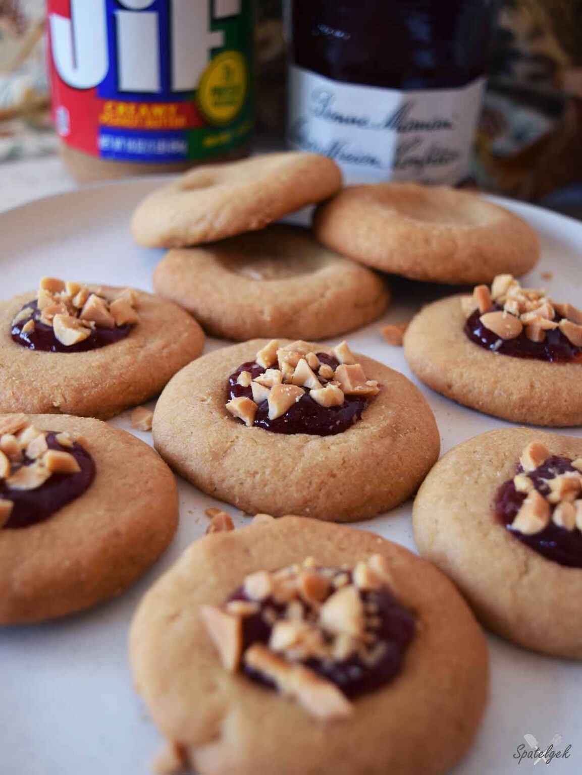 Peanut butter & jelly cookies – Spatelgek