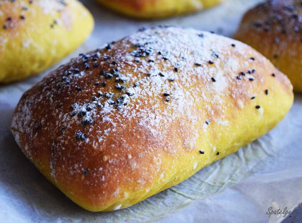 Ciabatta broodjes met kurkuma – Spatelgek